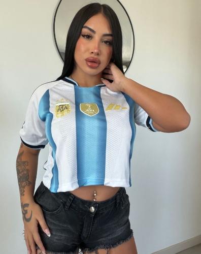 Camiseta Top Argentina con Strass | Avellaneda a un Toque