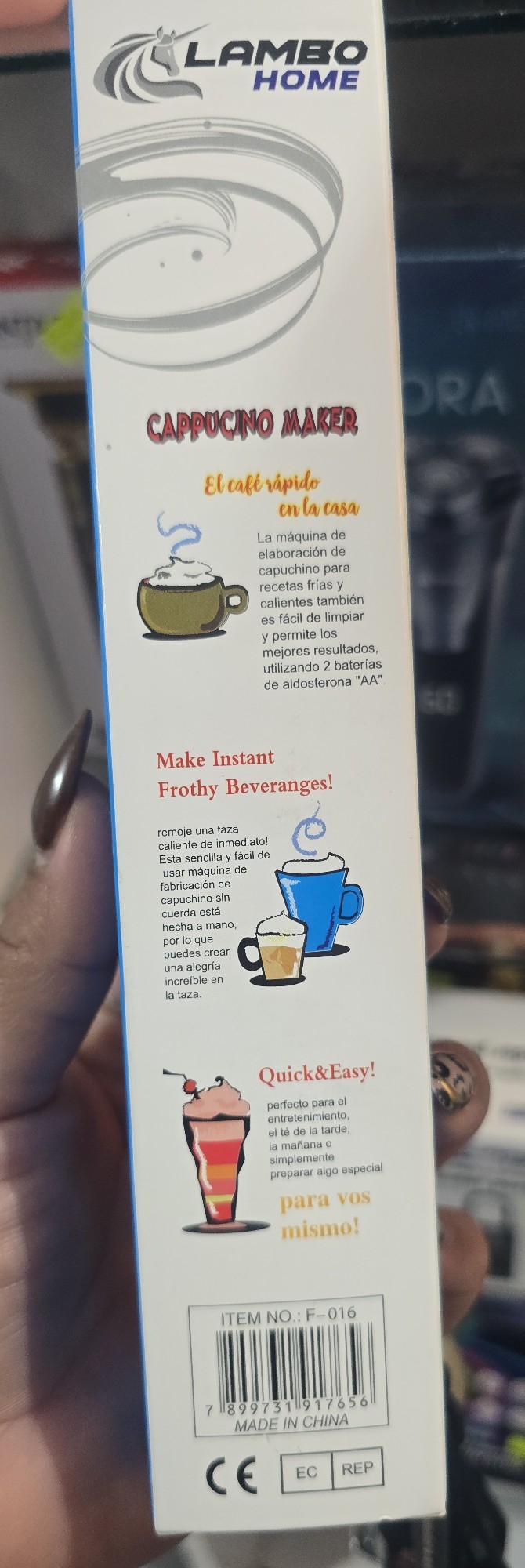 Batidor de Café Recargable | Avellaneda a un Toque