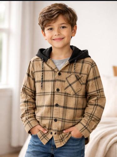 Camisacos Niños Paño Grueso con Capucha